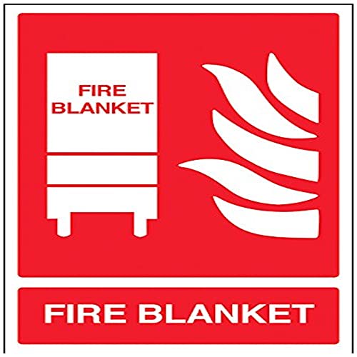VSafety Fire Blanket Sign – Portrait – 200mm x 300mm – 1mm Rigid ...