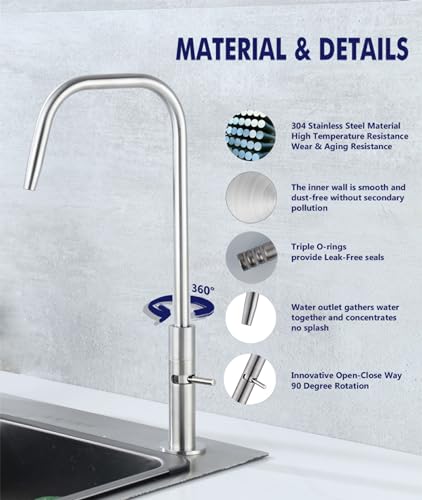 Water Filter Faucet for Kitchen Sink, Drinking Water Faucet, Water ...