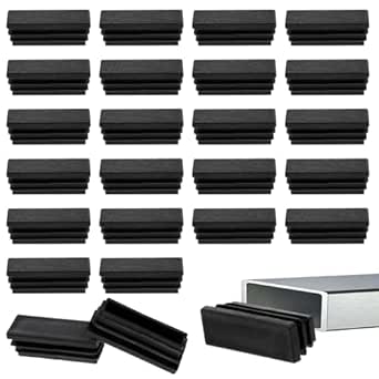 Amazon.com: 24 Pack Rectangle Plastic Tubing Plugs 1-1/2” x 1/2 ...