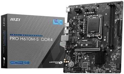 Amazon.in: Buy MSI PRO H610M-S DDR4 Motherboard, Micro-ATX - Support 14th/13th/12th Gen Intel ...