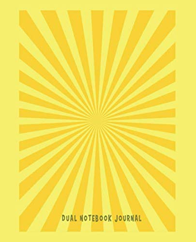 Dual Notebook Journal: Book Journal Dual Design Alternating Half ...