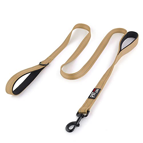 Plutus Pet Double Handle Dog Lead 1.8m, Heavy Duty, Reflective Dual ...