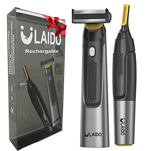 ULAIDO Solo Titanium Razor Kit Gifts for Men, Rechargeable Nose Hair ...