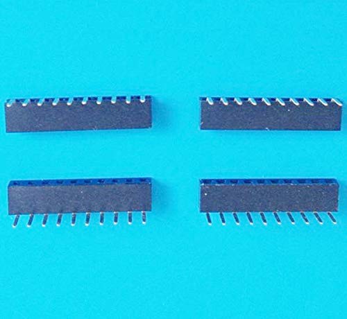 Gimax 1000pcs 1x10 P 10 Pin 2.0 mm PCB Female Header Pin Headers Single ...