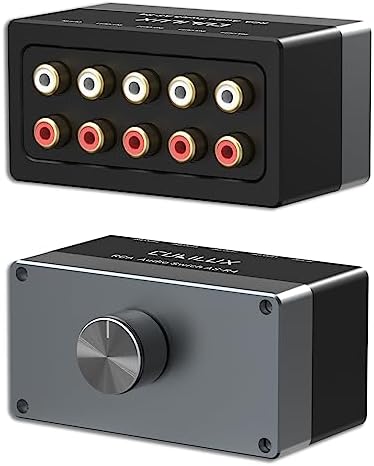 Amazon.com: Nobsound Stereo 1-IN-4-OUT RCA Audio Splitter/Switcher ...