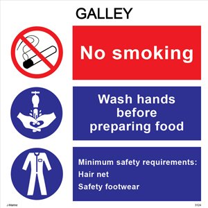 IMO Sign. Space Identification Sign, Galley. #3124 300X300MM.: Amazon ...