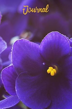 Journal: Purple African Violet Notebook Journal|6x9|120 Pages|Wide ...