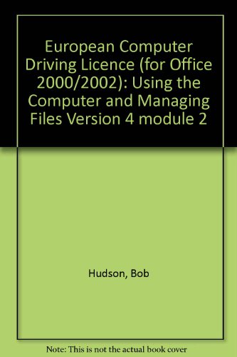 『European Computer Driving Licence (for Office 2000/2002): - 読書メーター