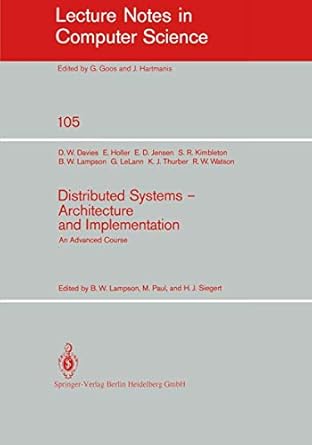 Buy Distributed Systems - Architecture and Implementation: An Advanced ...