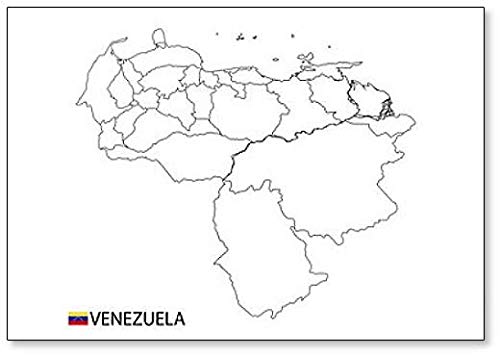 Venezuela Map Coloring Page