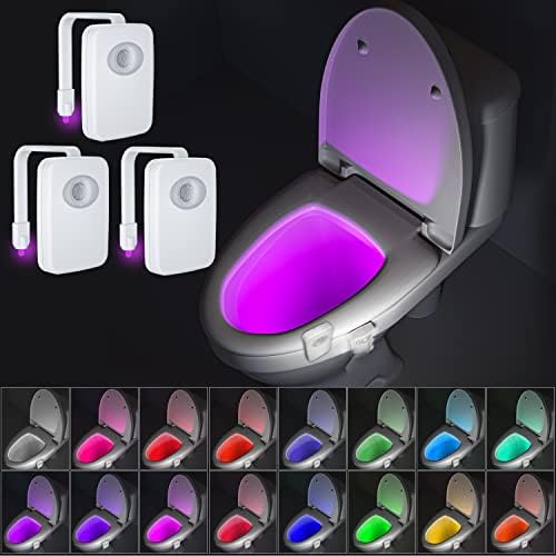BEAN LIEVE 3Pack Toilet Light - Motion Sensor Activated Bathroom LED ...