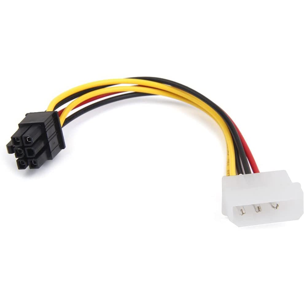 Amazon.com: 4-Pin Molex to 6-Pin PCI- Express PCIE Adapter Power Cables ...