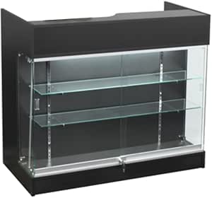 Amazon.com: 4ft Retail Checkout Counter with Front Glass Display ...