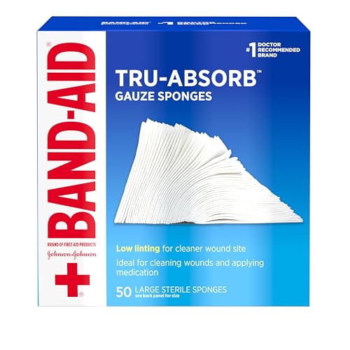 Band Aid Brand First Aid Products Tru-Absorb Sterile Gauze Sponges for ...