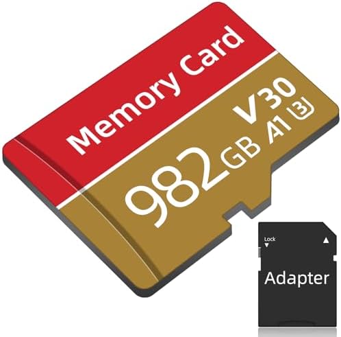 TF Card 982GB, Mini Flash Memory Card with Full Size Adapter, Poljikyeo ...