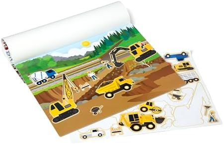 Amazon.com: Melissa & Doug Reusable Sticker Pad: Vehicles - 165 ...