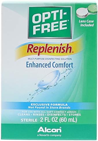 Amazon.com: OPTI-FREE Replenish Multi-Purpose Disinfecting Contact Lens ...