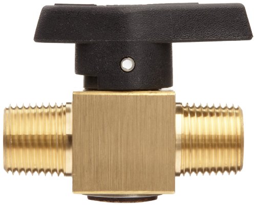 Parker 8M-PR6-VT-B Brass Plug Valve, 1/2" NPT Male - Commercial Valves ...