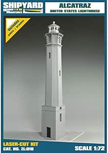 Amazon.com: MODELSHIPYARD Lighthouse Alcatraz Scale 1:72 Height 14.3 ...