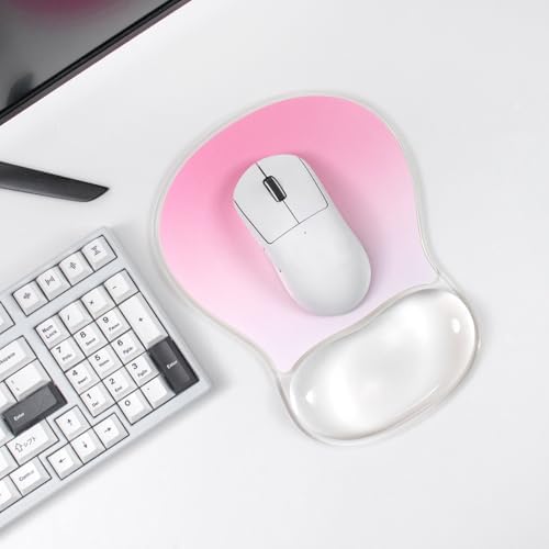 Amazon.com: Gel Mouse Pad with Wrist Rest, Ergonomic Clear Mousepad ...