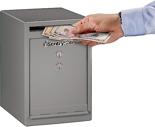 EIENHOSHI Steel Cash Drop Box, Money Safe Box with Tamper-Proof Slot ...