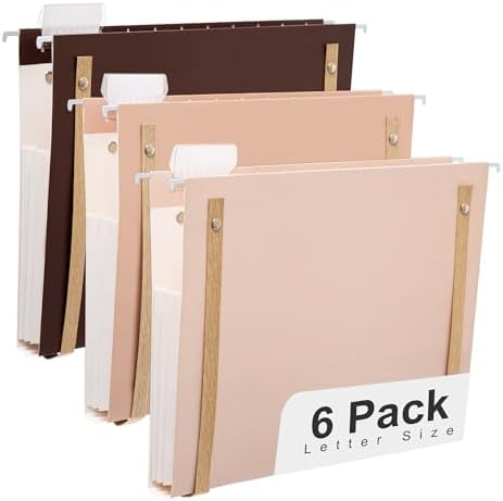 Amazon.com : Y YOMA 6 Pack Extra Capacity Hanging File Folders with ...