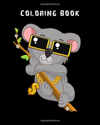 Amazon.co.jp: Coloring Book: climbing koala bear chibi anime gangsta ...