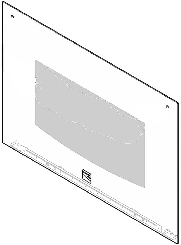 Amazon.com: 5304513544 Range Oven Door Outer Panel (White) Genuine ...