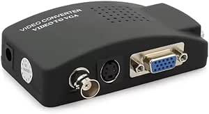 Amazon.com: NAKVMN BNC to VGA Video Converter Supports PAL/NTSC S-Video ...