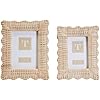 Amazon.com - Two's Company Wicker Weave Handmade Photo Frame, Rattan ...
