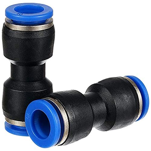 SLVC Push to Connect Straight Union Tube Fitting 8mm x 8mm OD Straight ...