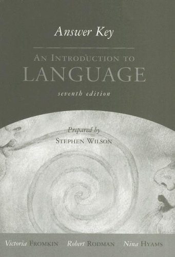 Buy An Introduction to Language - Answer Book Book Online at Low Prices ...
