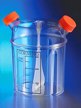 Corning 3563 Plastic Disposable Spinner Flask with Solid Cap, Sterile ...