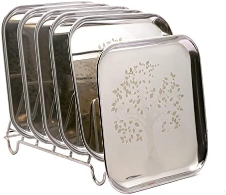 Buy Kitchen Expert Stainless Steel Plates | Set of 6 (12cm) |Heavy ...