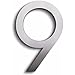 Amazon.com: Modern House Number Aluminum Modern Font Number Nine"9" 6 ...