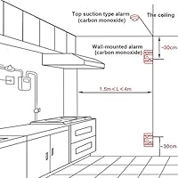 Carbon Monoxide Detector ,CO Gas Monitor Alarm Detector Complies with ...