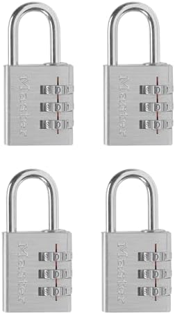 Master Lock Set Your Own Combination Lock, Aluminum, 1-3/16 in. Wide, 4 ...