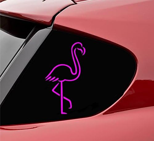 Amazon.com: ExpressDecor Car Flamingo Silhouette Symbol Decal Funny Car ...