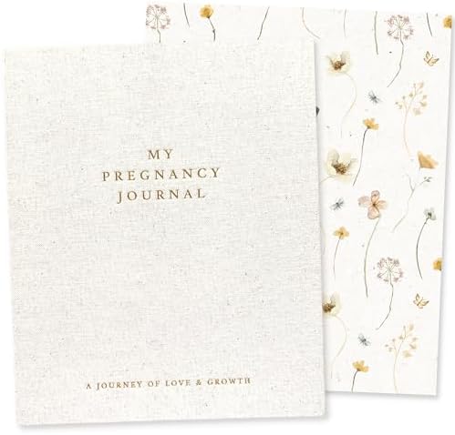 Peachly Pregnancy Journal - Linen Pregnancy Book to Capture Every ...