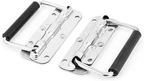 NORSON-NADISHA 2Pcs Box Handles Spring Folding Handle Metal Chest ...