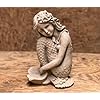 Amazon.com : Generic Concrete Mermaid Statue Sitting On The Stone ...