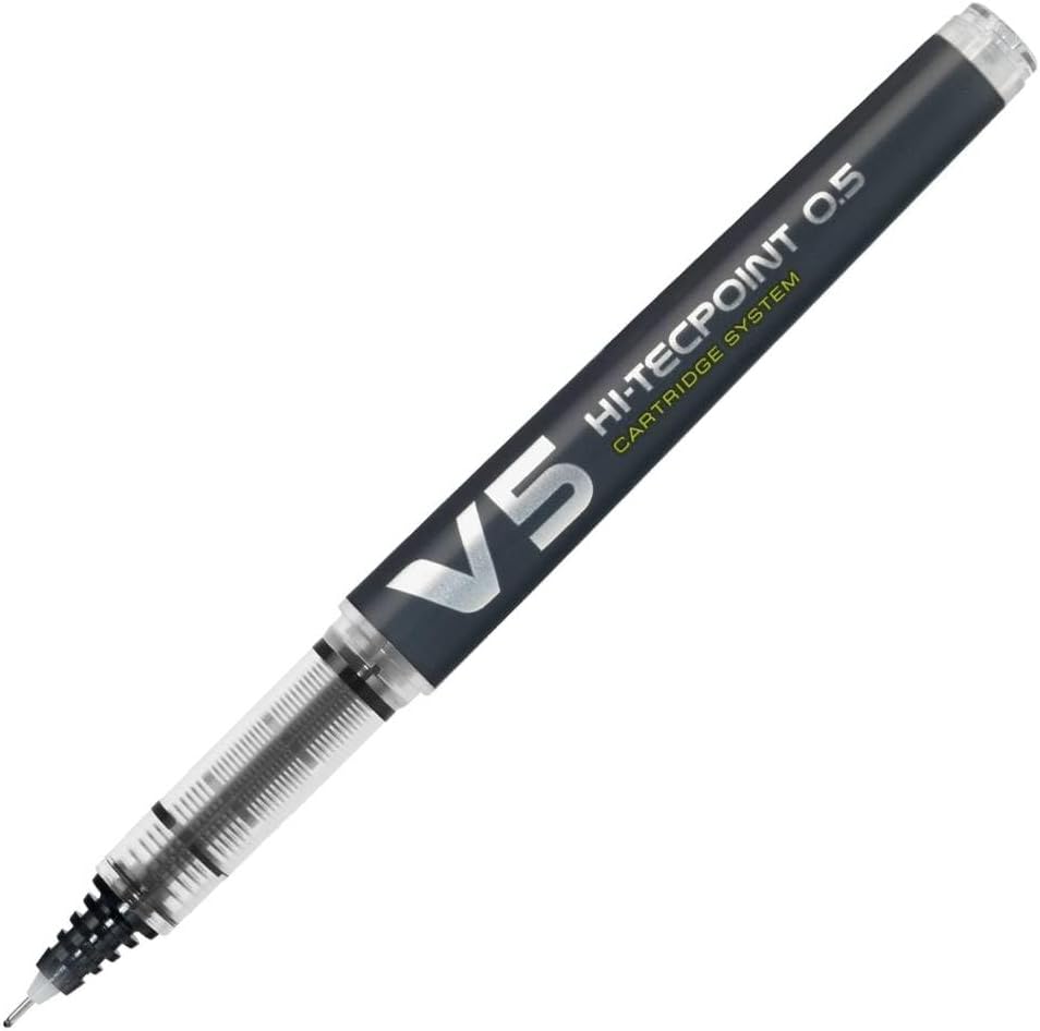 Pilot V5 liquid Ink Refillable Rollerball Pen - Black : Amazon.co.uk ...