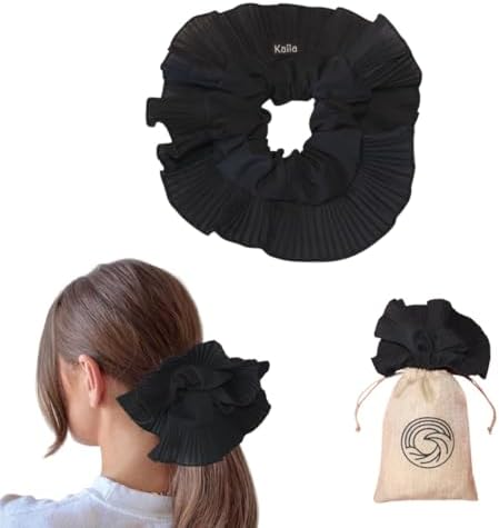 Amazon.com : Kaiia Jumbo Big Oversized Black Scrunchie for Women, XXL ...