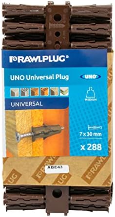 Rawlplug Uno Universal Contract Wallplug 7 mm Brown | Rawl Plugs for ...