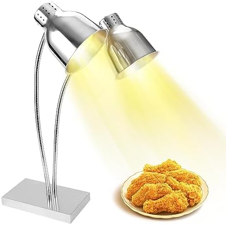 Amazon.com: BriSunshine Food Heat Lamp with Dual 250w Bulbs, Commercial ...