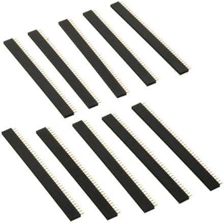 Amazon.co.jp: HIAKDOFT 20pcs Single Low Pin Header Male Female ...