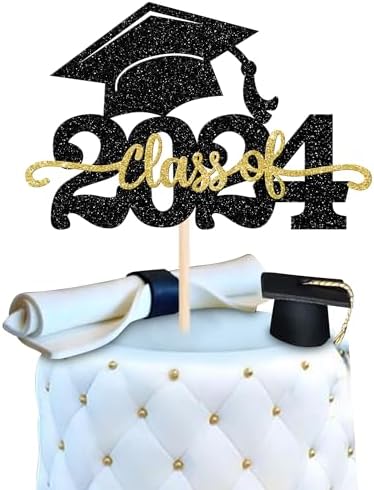 Amazon.com: 7 Pieces Graduation Cap Cake Topper Decorations Kit with ...