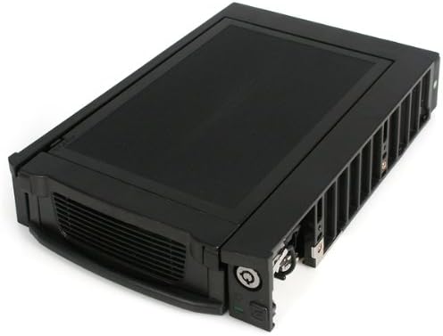 Amazon.com: StarTech.com Black 5.25in SATA Hard Drive Mobile Rack ...