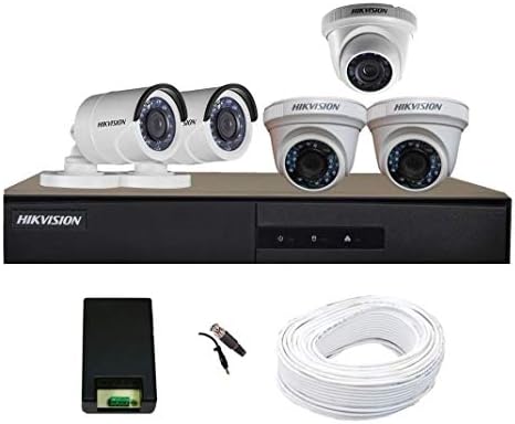Buy HIKVISION 720p Turbo HD 1MP Security Camera Kit, Multicolour Online ...