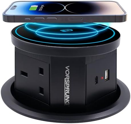 VORSPRUNG® Automatic Retractable Pop Up Power Sockets With Fast Wireless Charging For All ...